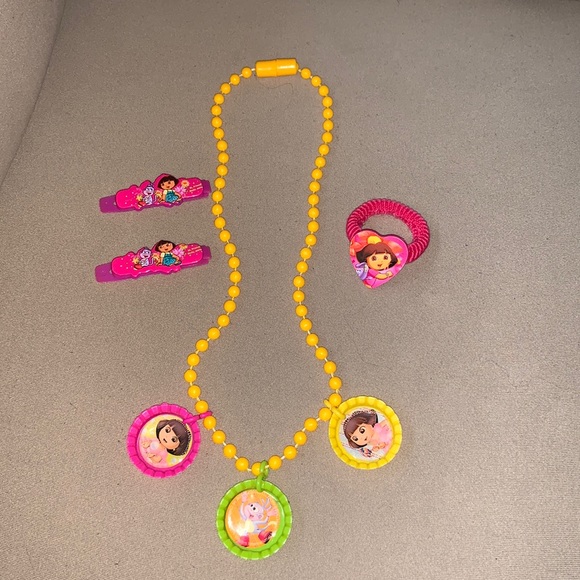 Disney | Accessories | Lot Of Girls Dora The Explorer Hair Accessories ...
